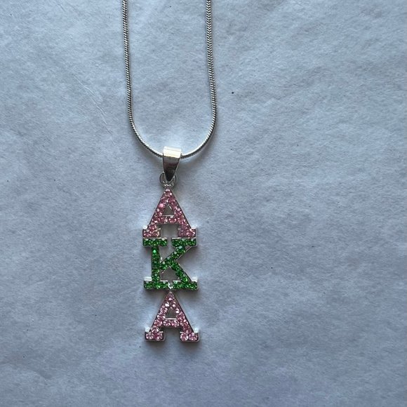 D9 Greeks | Jewelry | Alpha Kappa Alpha Bling Austrian Crystal Necklace ...